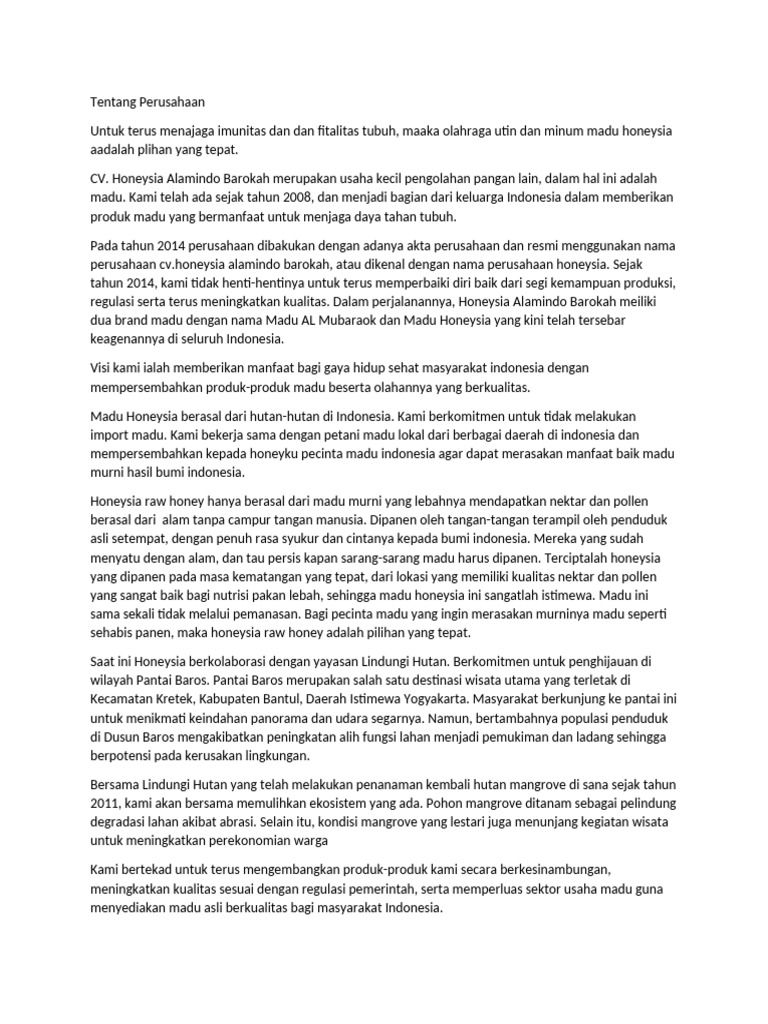 Script Company Profil - Afaf Khairunnisa F - 058 | PDF