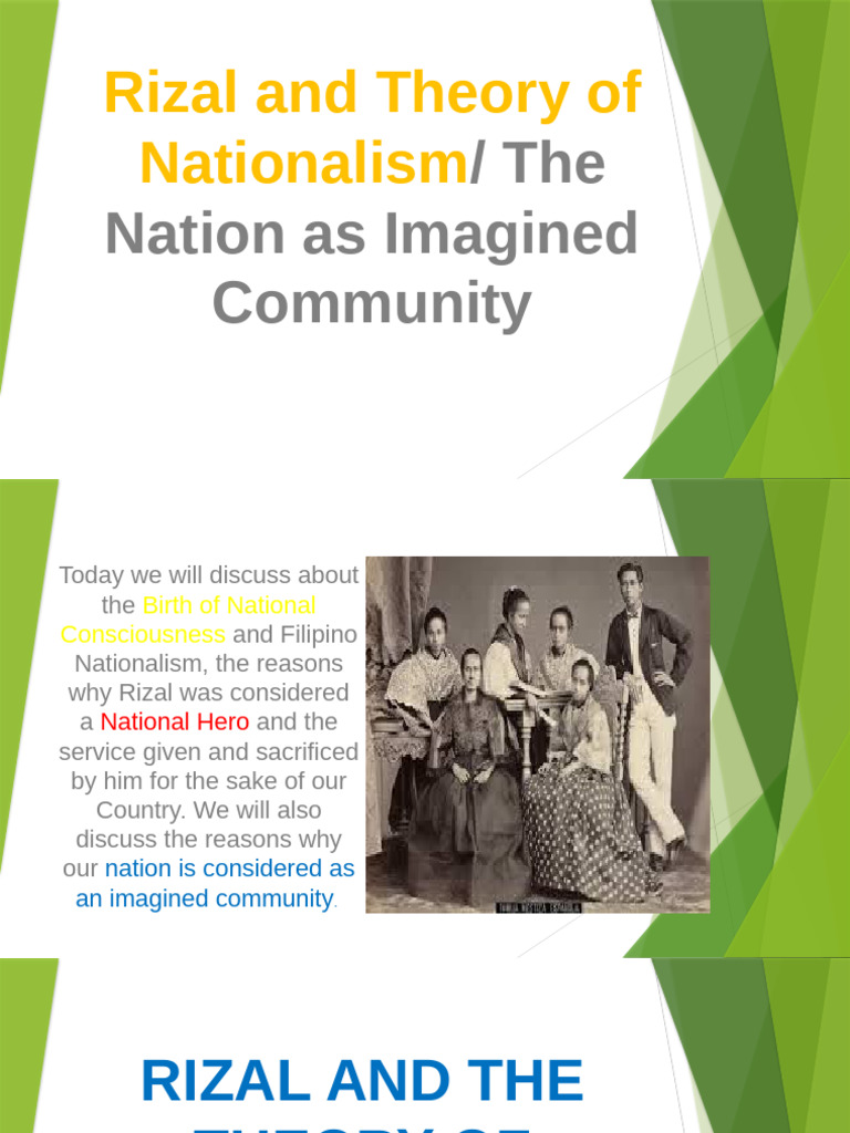 Rizal's Nationalism Imagine Comnty. | PDF