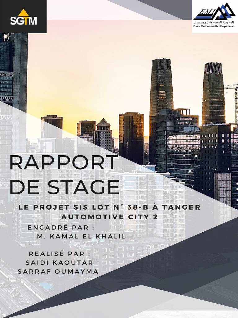 Rapport de Stage SGTM | PDF