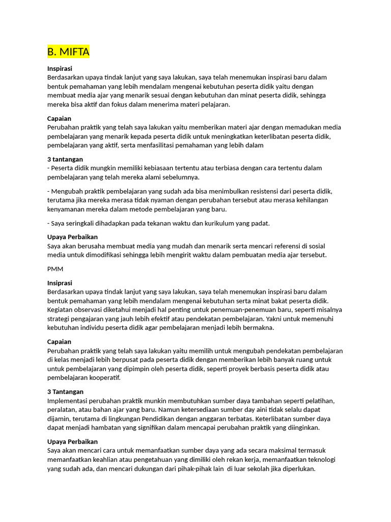PMM B Mifta | PDF