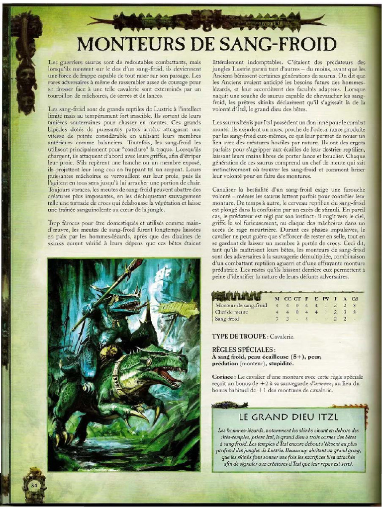 Warhammer Codex Homme Lezard V8 - p6 | PDF