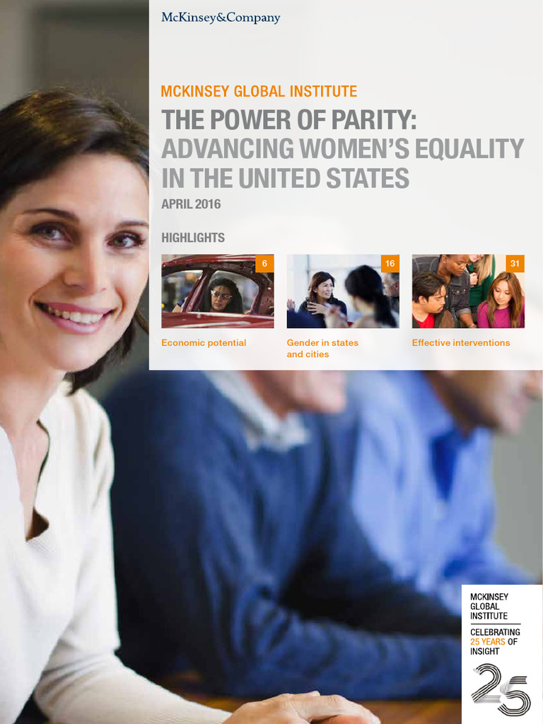MGI Power of Parity in US Full Report | PDF | Workforce | Gross ...
