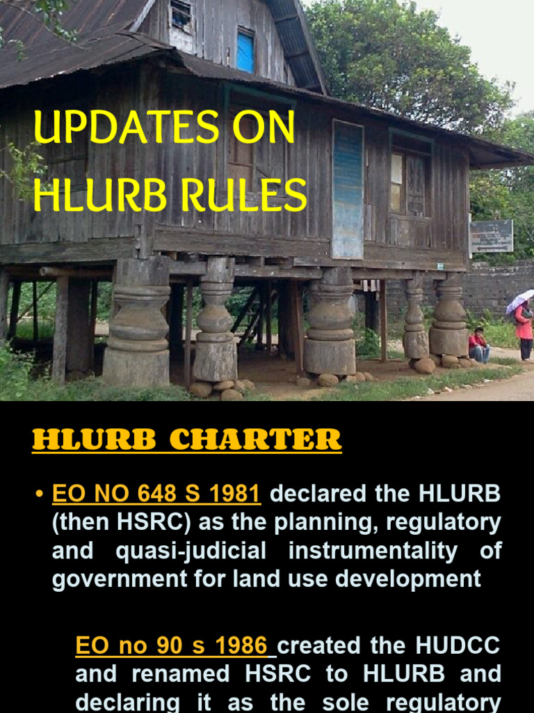Updates On Hlurb Rules | PDF