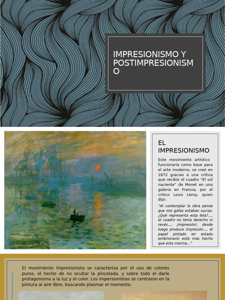 Impresionismo y Postimpresionismo | PDF