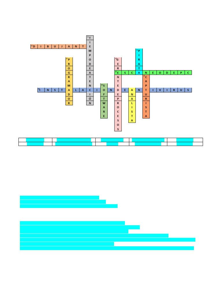 Crucigrama Unidad 2 - Carlos Roberto Martinez Murillo | PDF