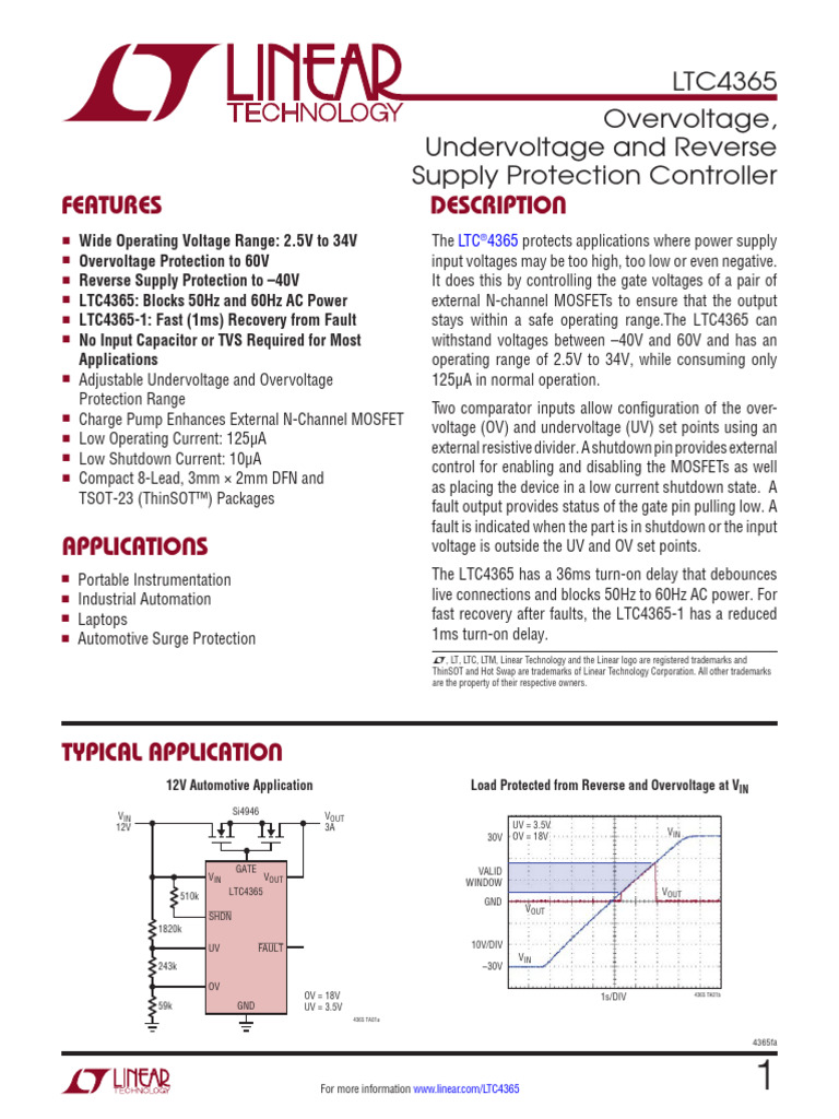 LTC 4365 | PDF