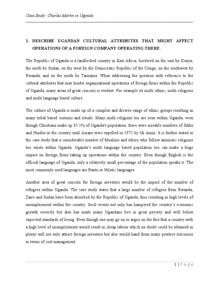 Uganda Case Study | Download Free PDF | Uganda | Corruption