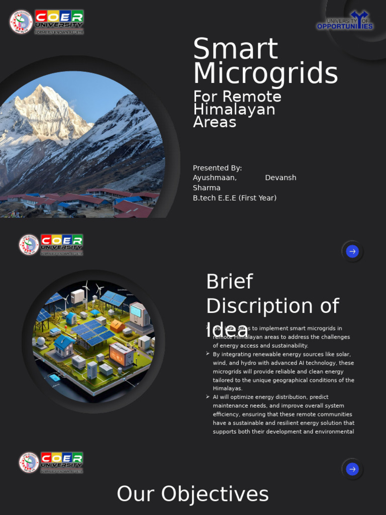 Smart Microgrids For Remote Himalayan Areas | PDF