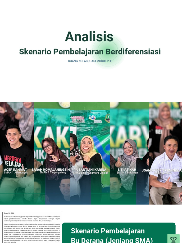 Analisis Skenario Pembelajaran Berdiferensiasi | PDF