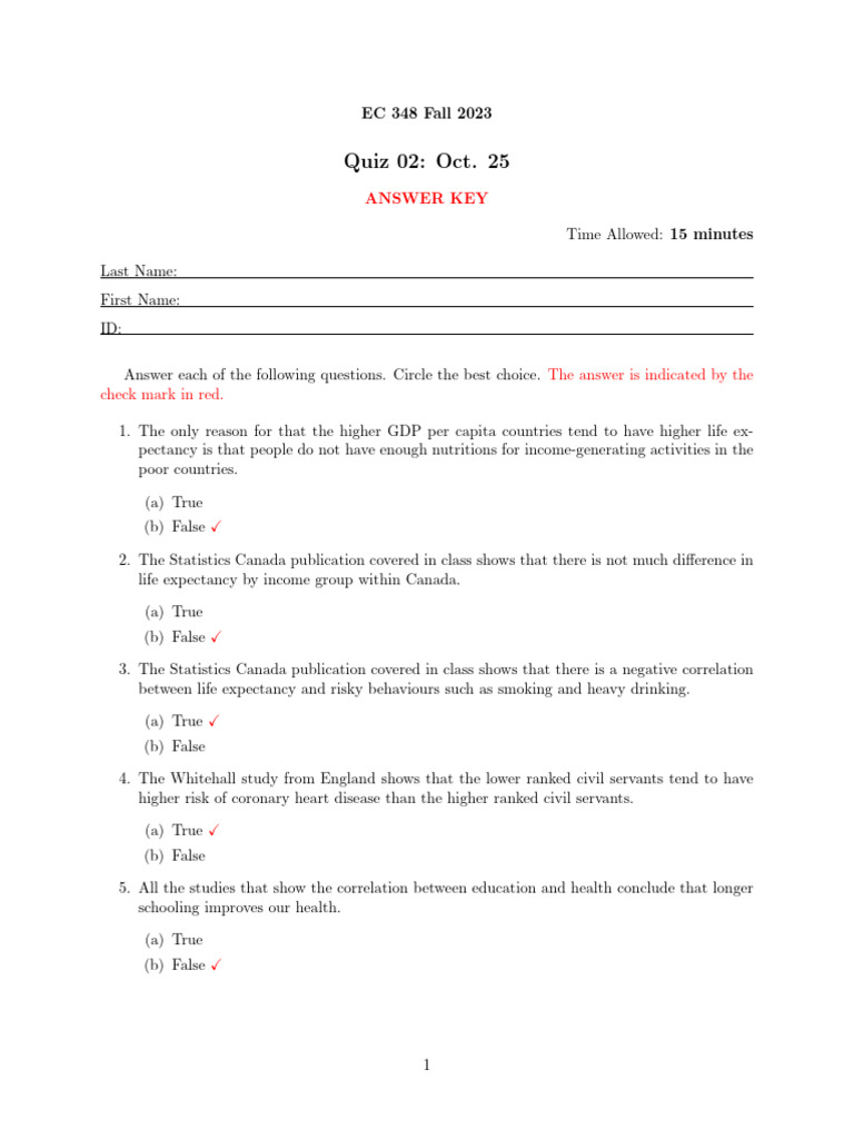EC348Fall2023 Q02 Answer PDF | PDF