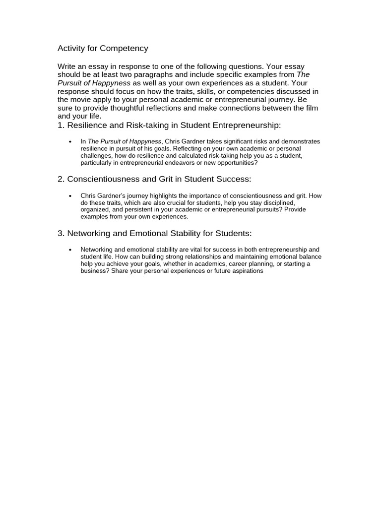 Activity For Competency | PDF