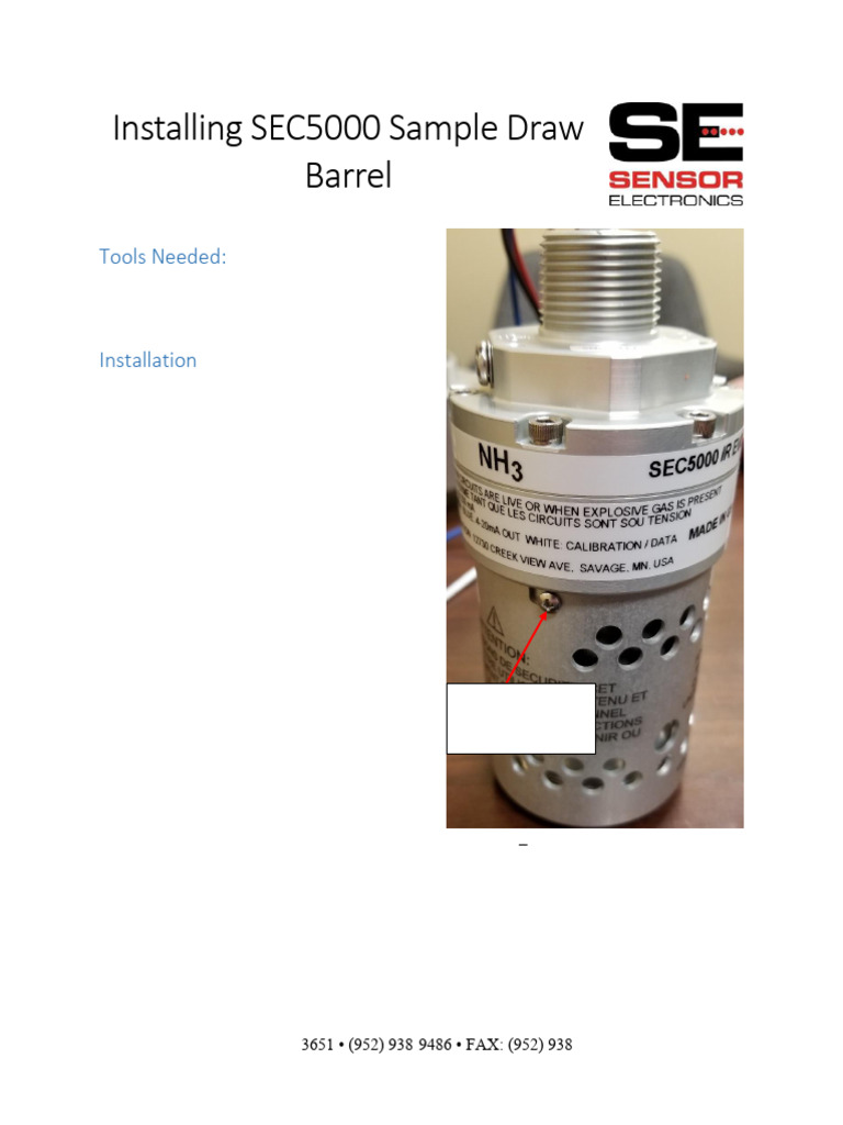 1460038-1 - Procedure, SEC5000 SD Barrel Install | PDF