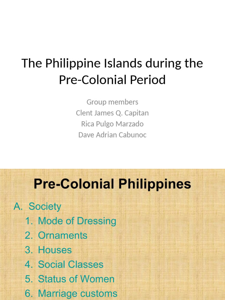 Final Pre Colonial Philippines | PDF