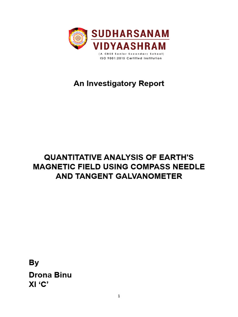 An Investigatory Report (Drona) | PDF