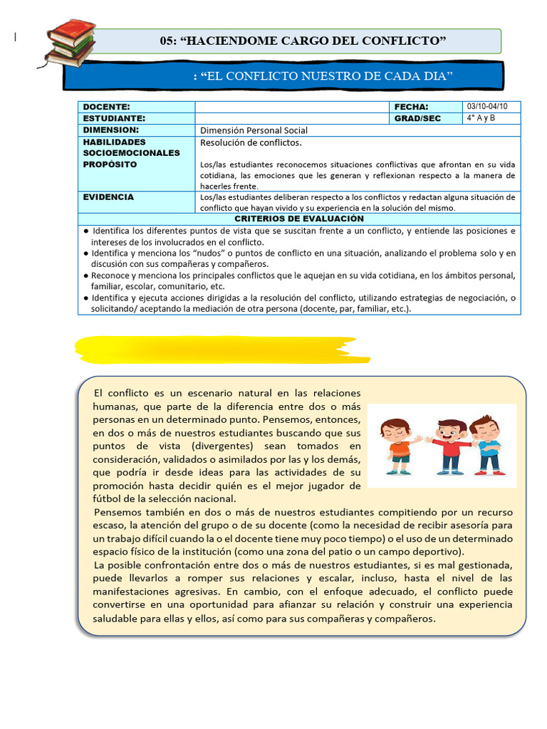 4° Tutoria Ficha de Actividad 1 Ua 5 | PDF