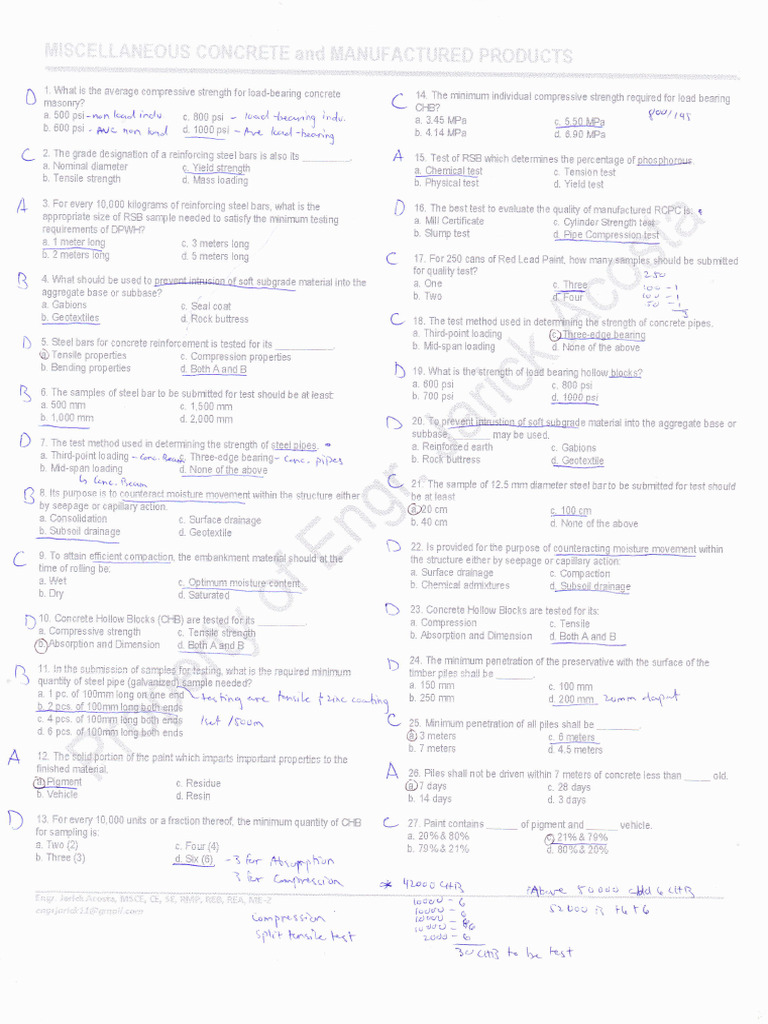 MISCELLANEOUS CONCRETE AND MANUFACTURED PRODUCTS | PDF