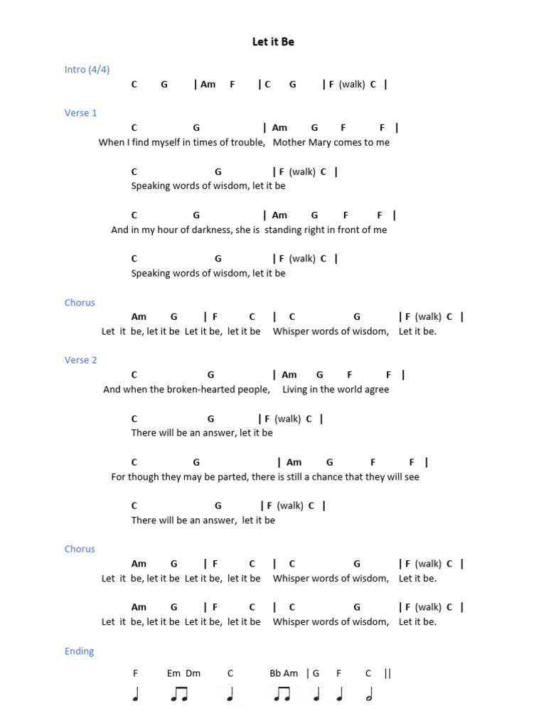 Let it Be | PDF