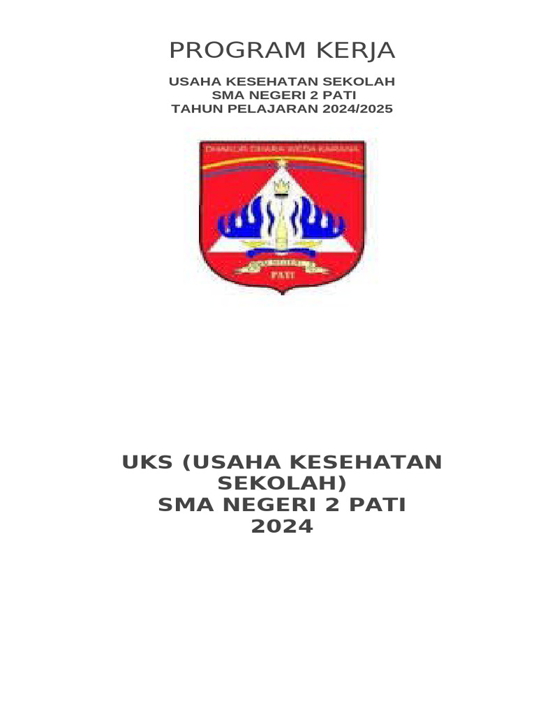 PROGRAM KERJA - UKS-2025.Harly | PDF