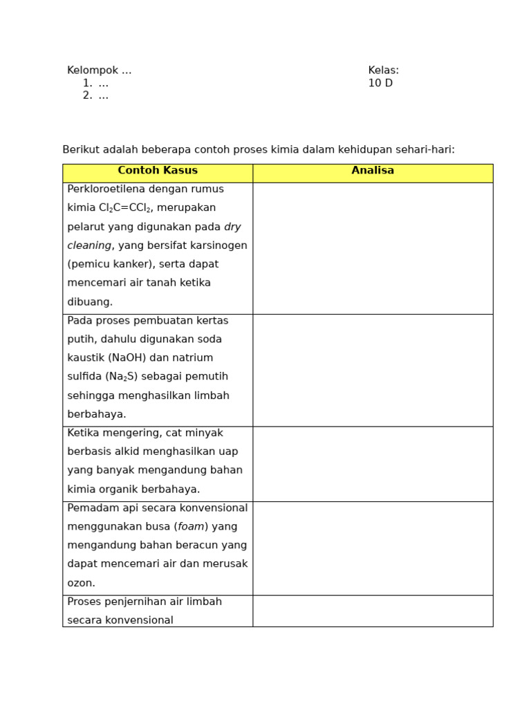 Green Chemistry - Formative 2 | PDF