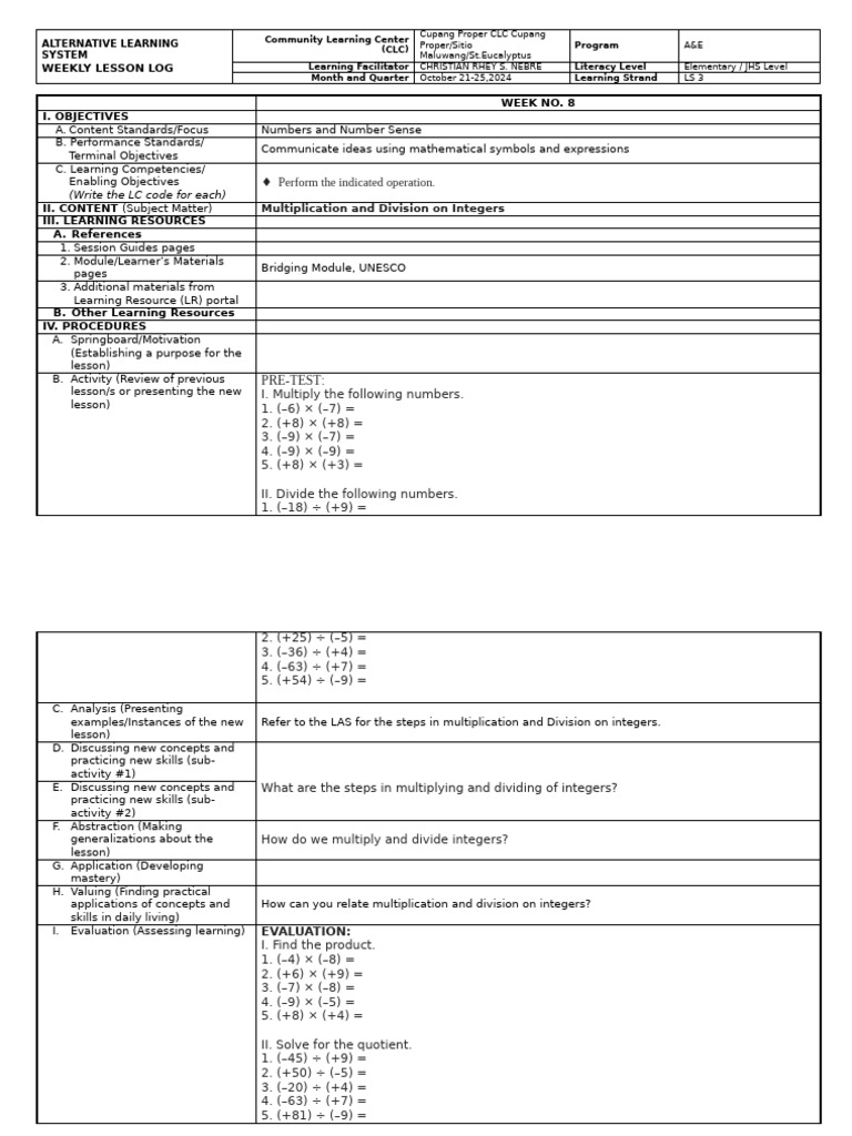 LS3-Week 5 | PDF