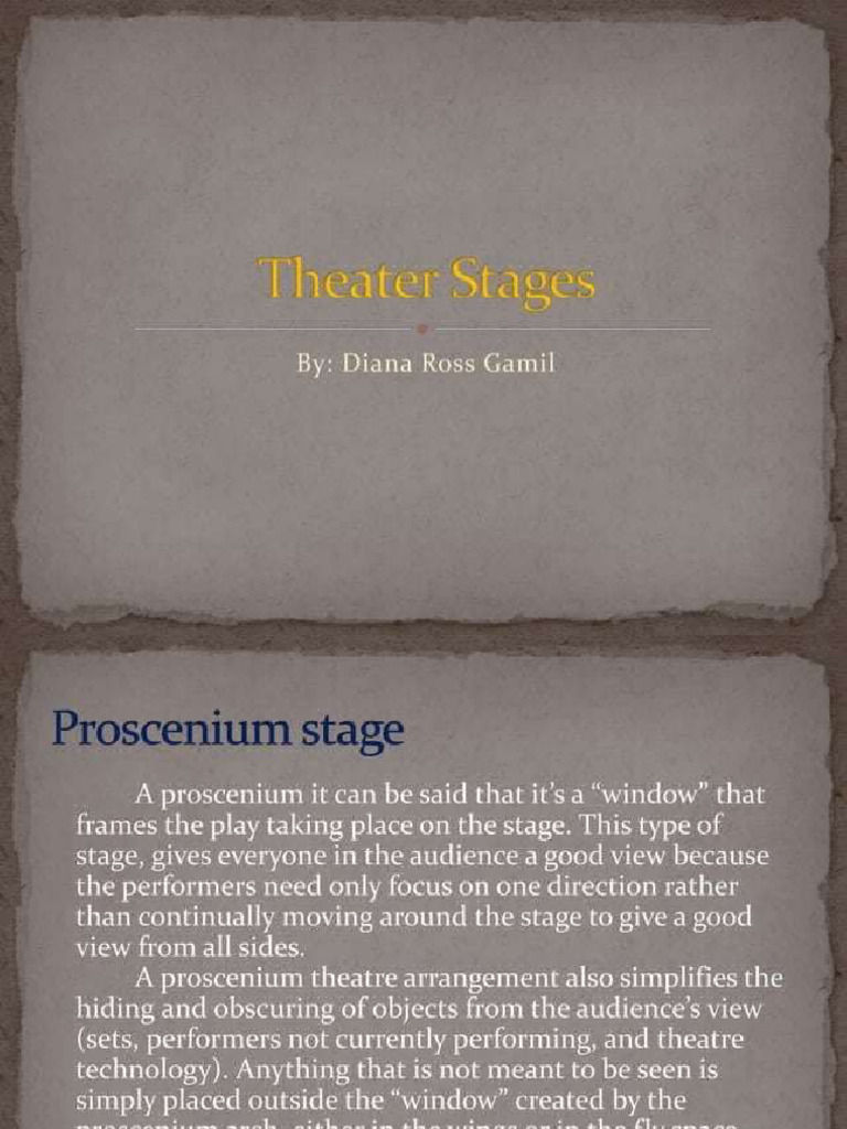 Different Types of Theatre Stage | PDF