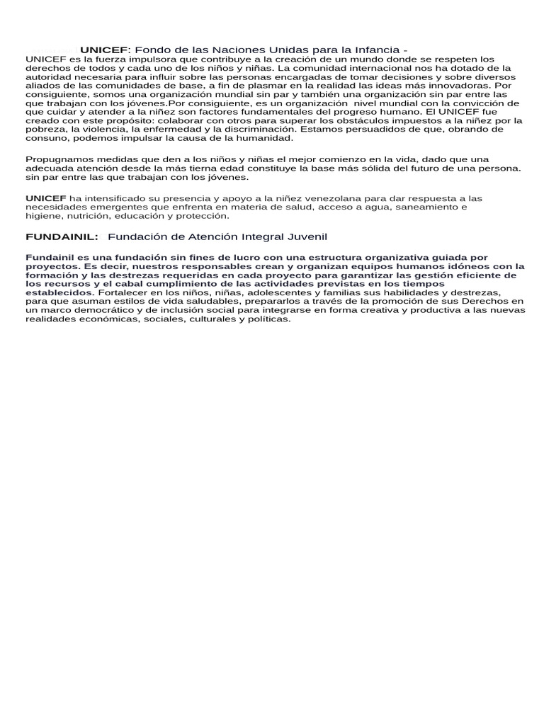 Unicef | PDF