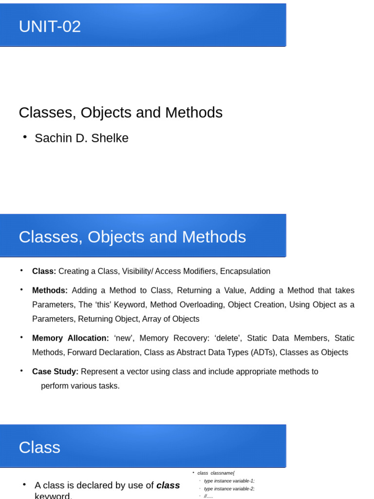 Unit 1 Oop. IY. | PDF