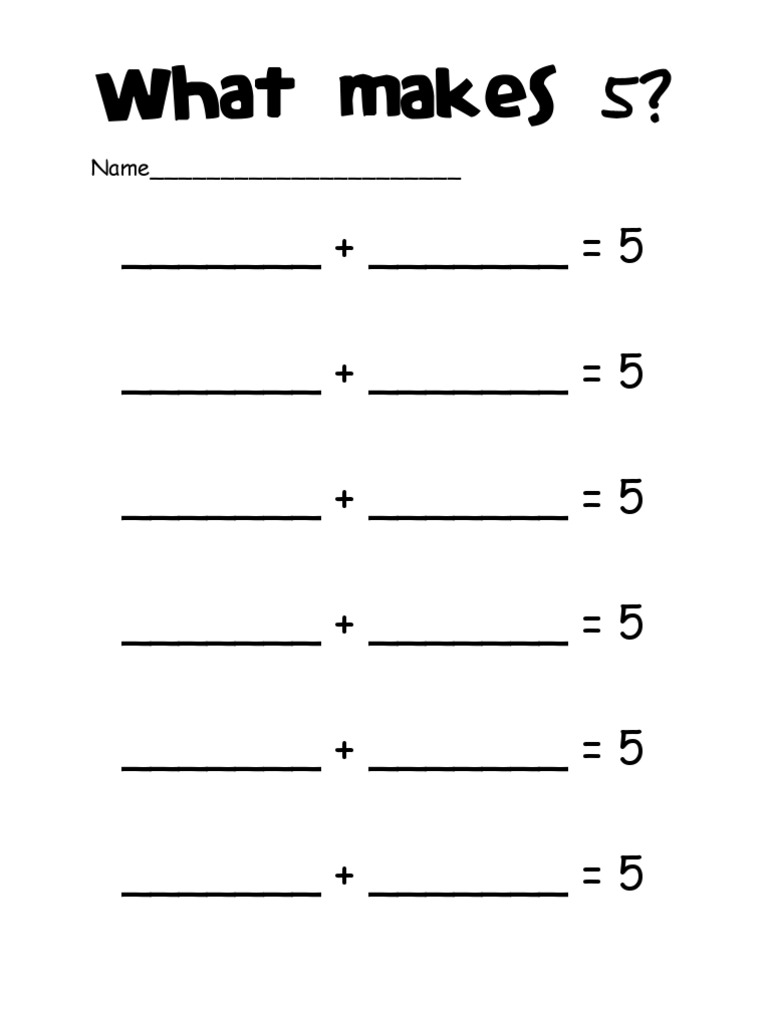 Addition Recording Sheets | PDF