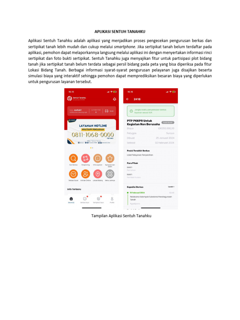 Aplikasi Sentuh Tanahku | PDF