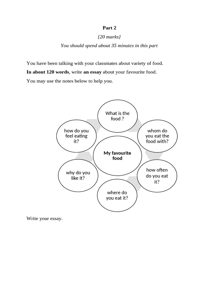 Part 2 Favourite Food | PDF