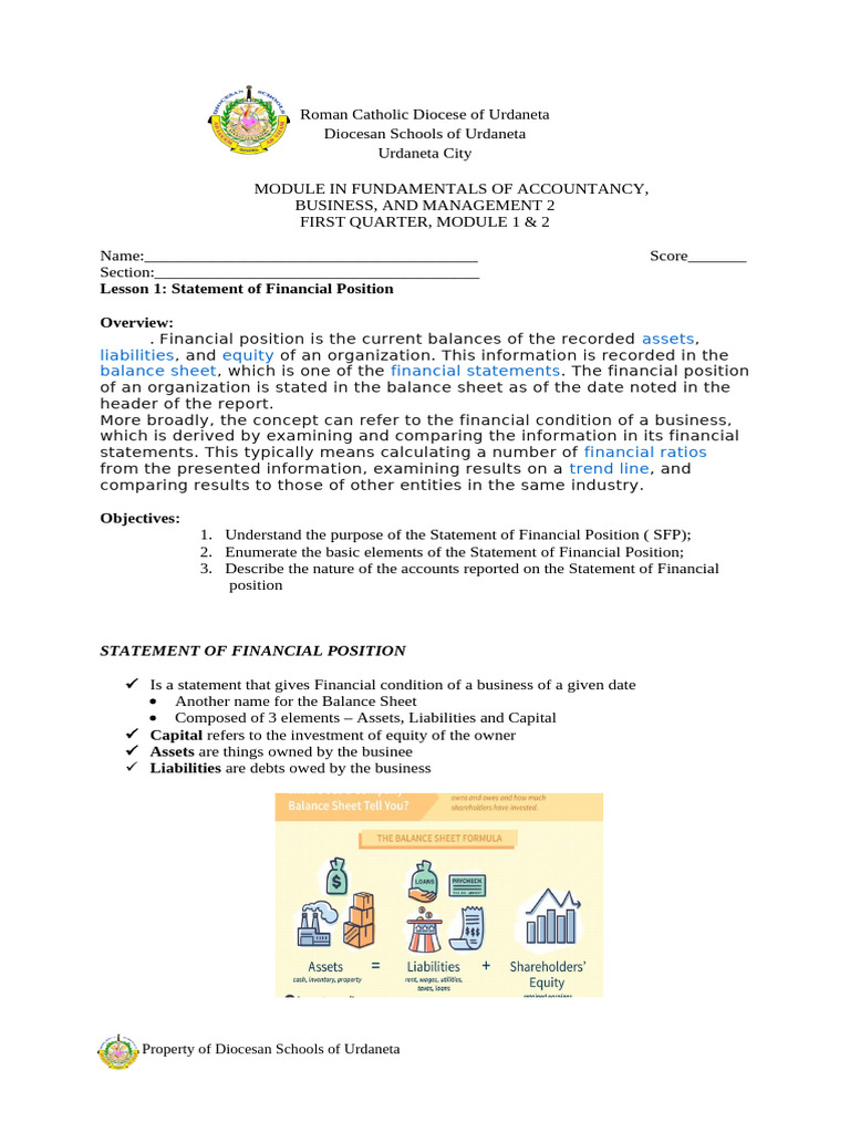 Fundamentals of Accounting 2 Module 1 | PDF