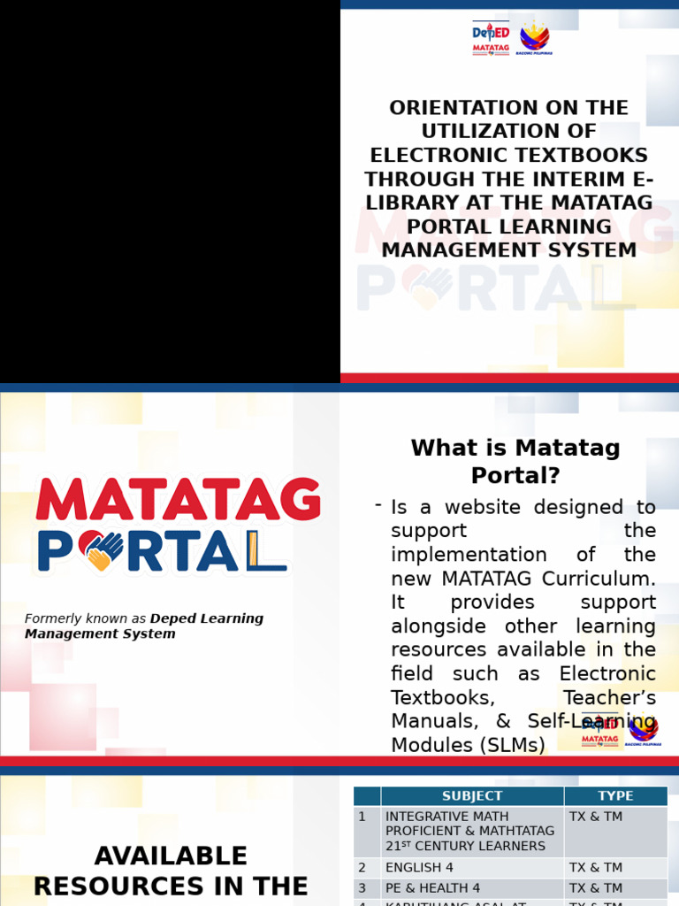 Matatag Portal Orientation | PDF