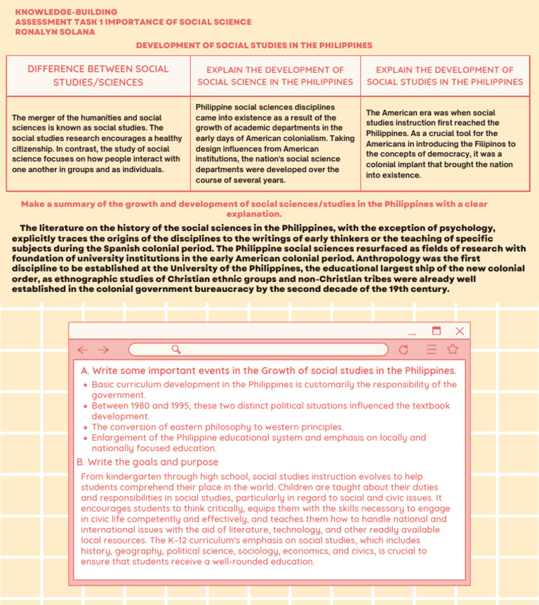 Difference Between Social Studies/Sciences | PDF