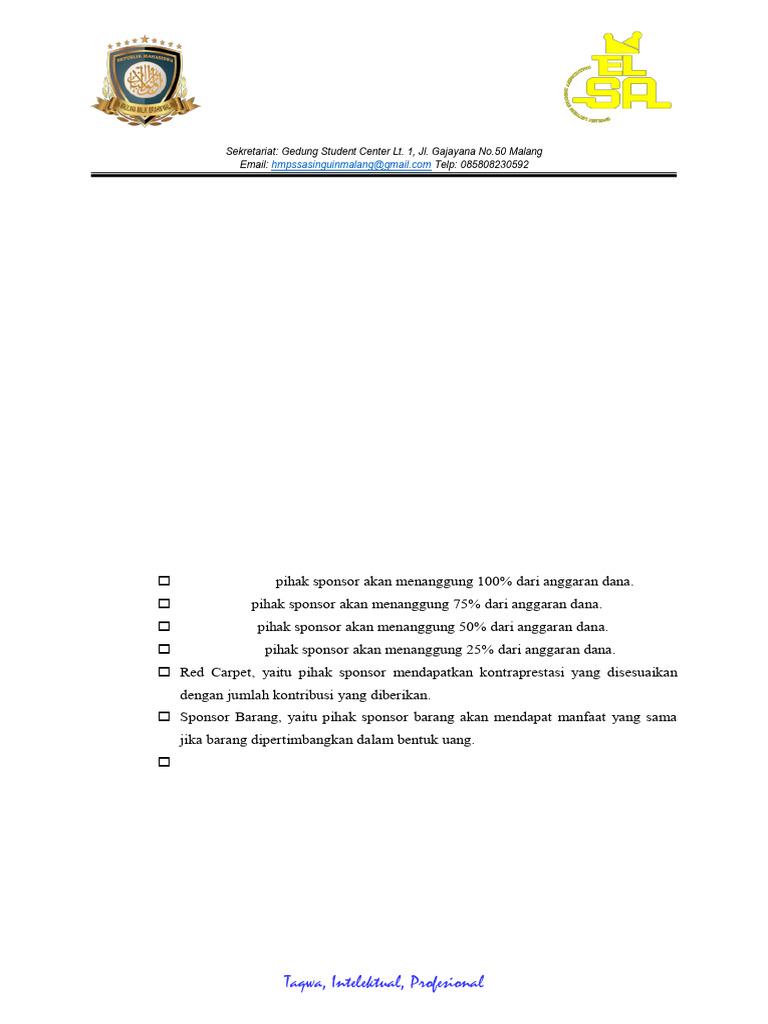 Mou Sponsorship Mef 2024 | PDF