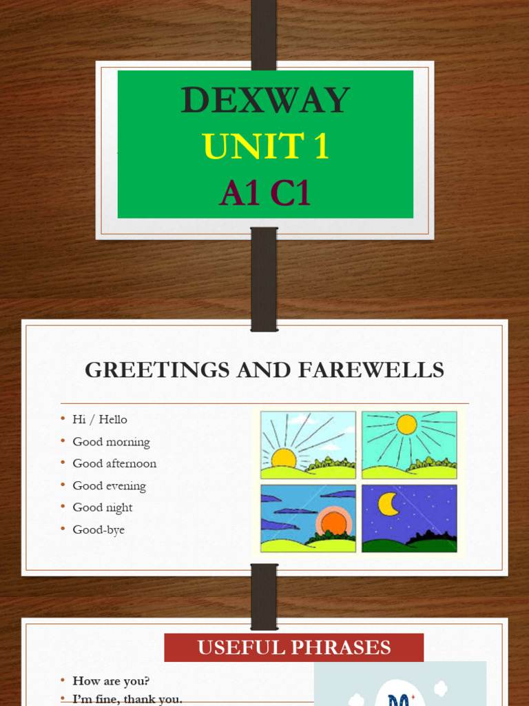 Dexway: Unit 1 | PDF