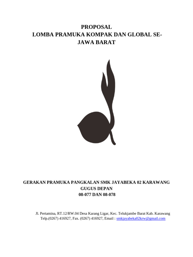 Proposal Pramuka | PDF | Wellness | Religion & Spirituality