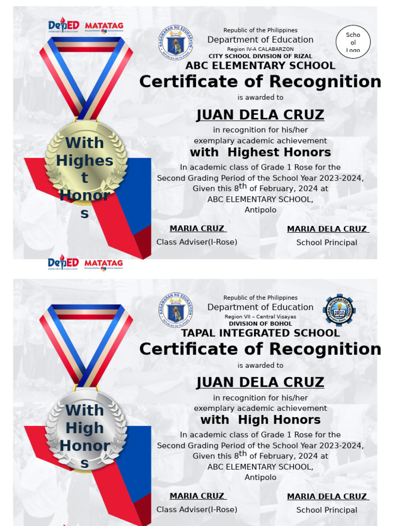 CERT-MATATAG-MEDAL-DESIGN | PDF