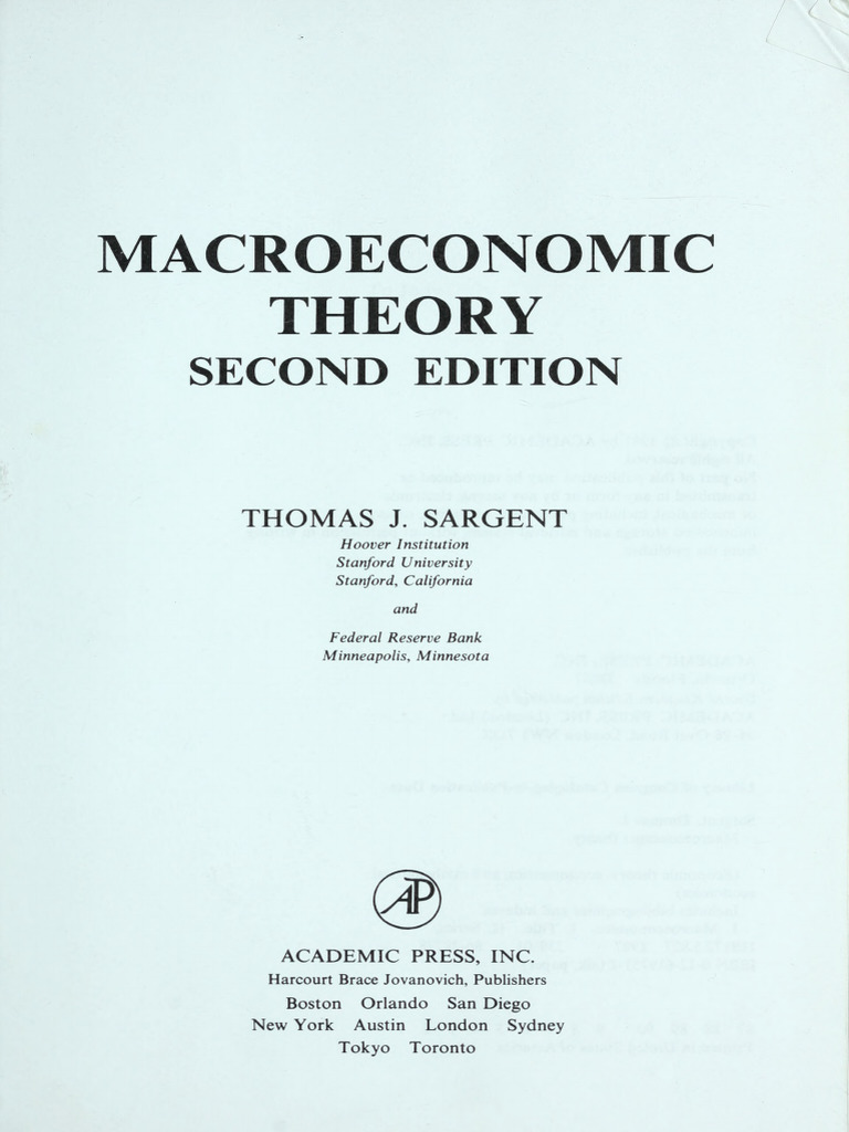 Sargent ToC Intro | PDF
