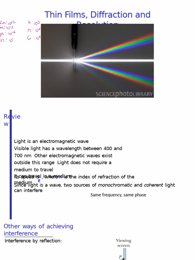 Diffraction Waves physics lecture | PDF
