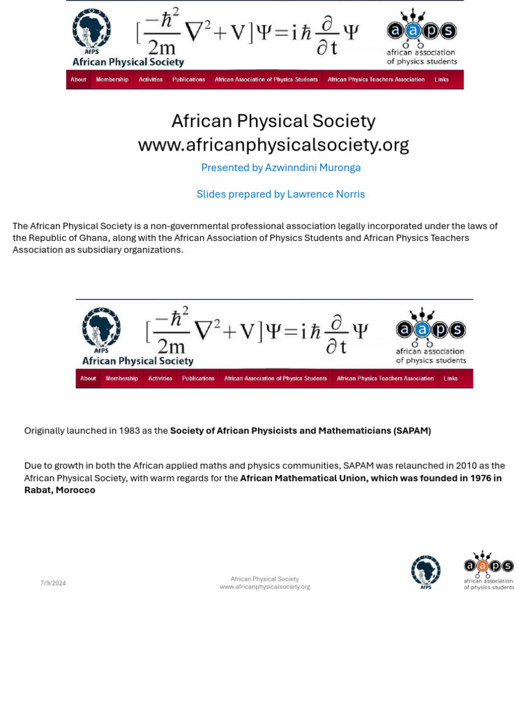 AfPS Presentation For ASP | PDF