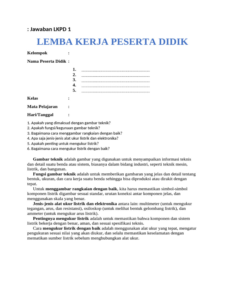 LKPD | PDF