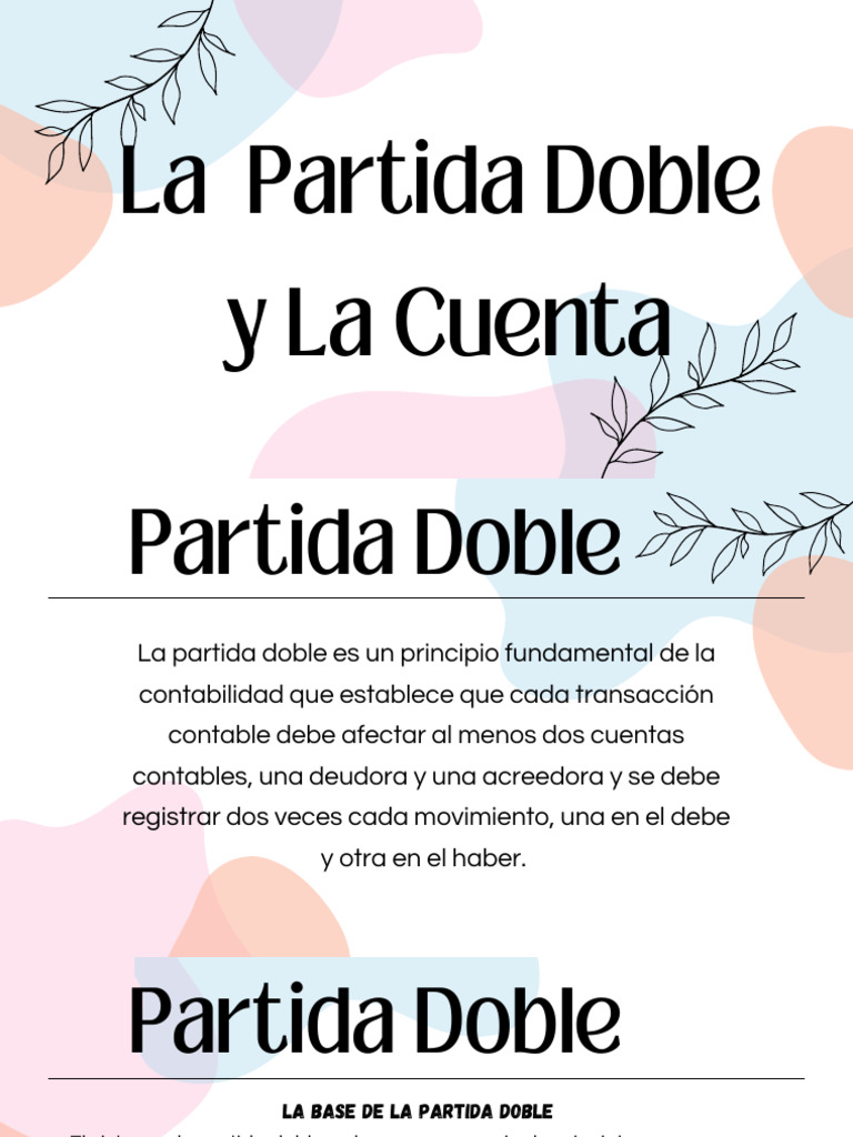 La Partida Doble y La Cuenta | PDF