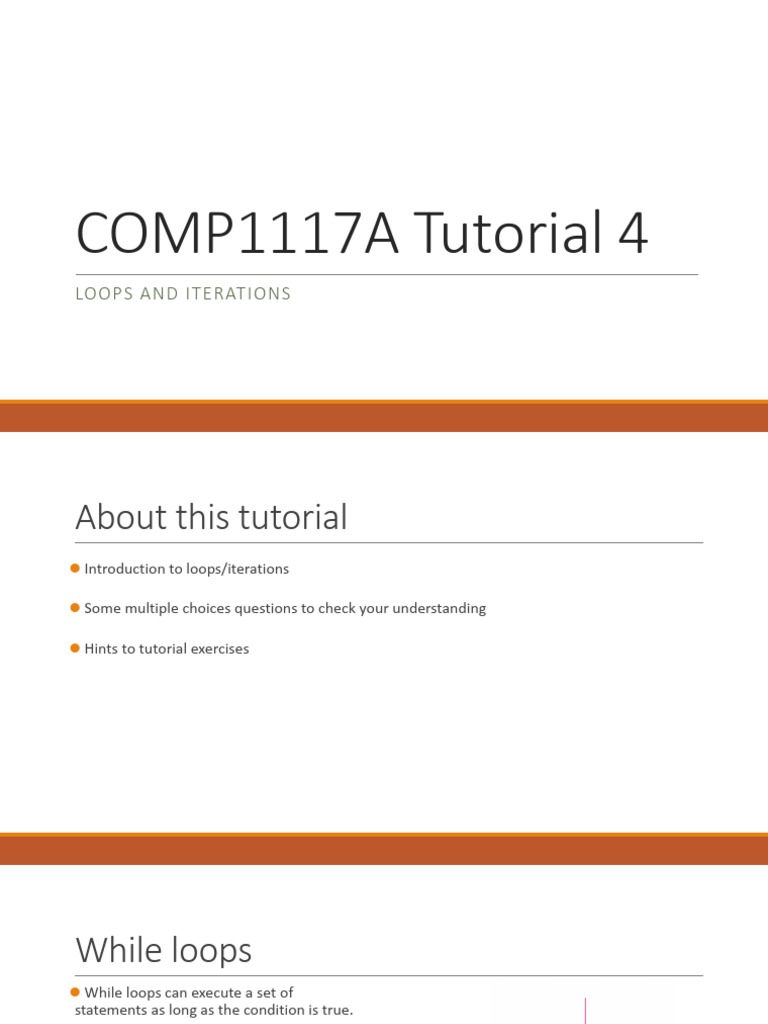 Tutorial 4 Slides | PDF