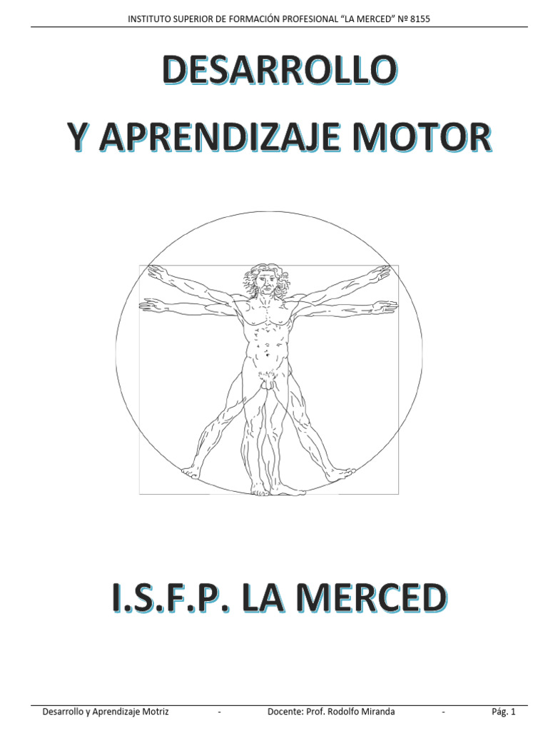 23 Cartilla Desarrollo y Aprendizaje Motriz | PDF