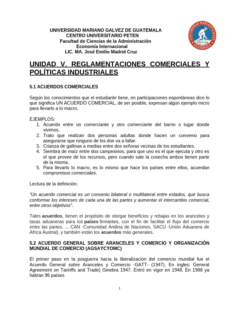 Eci. v. Unidad Reglamentaciones Comerciales y Polind | PDF