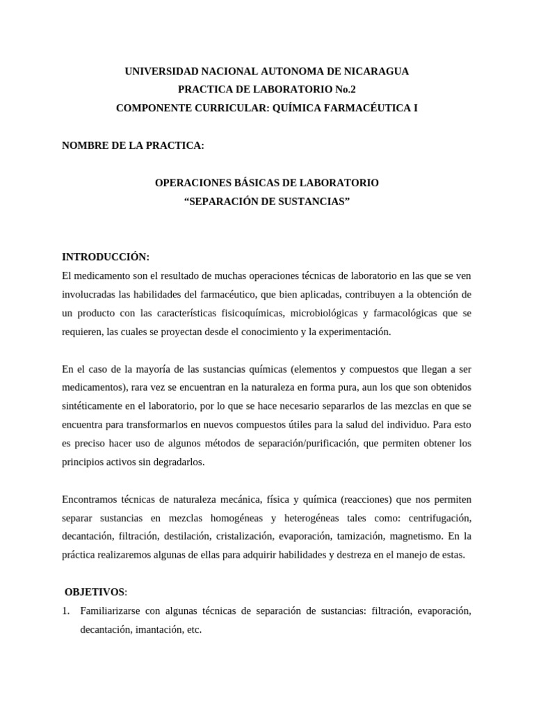 Guia Lab #2 Qx. Farmac. 2 2024 | PDF