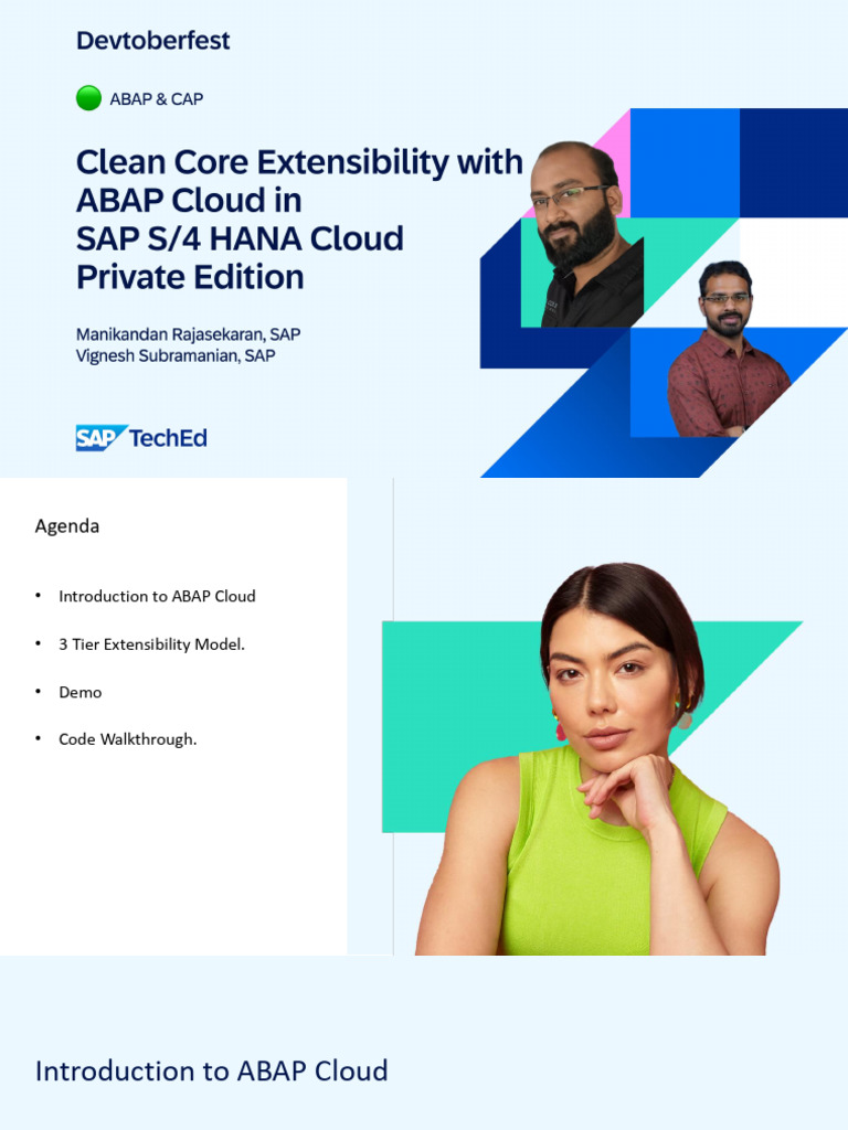 Clean Core Extensibility With ABAP Cloud in SAP S - 4HANA Cloud Private ...