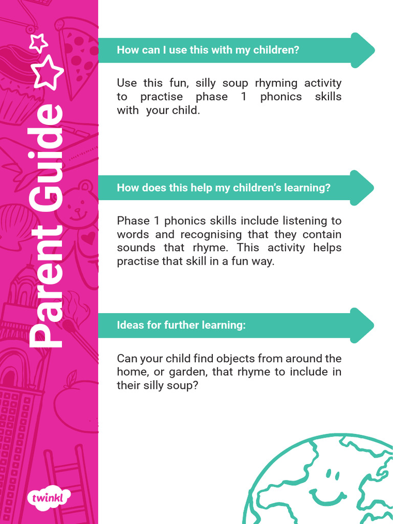 T P 1021 Phase 1 Phonics Silly Soup Rhyming Activity - Ver - 6 | PDF
