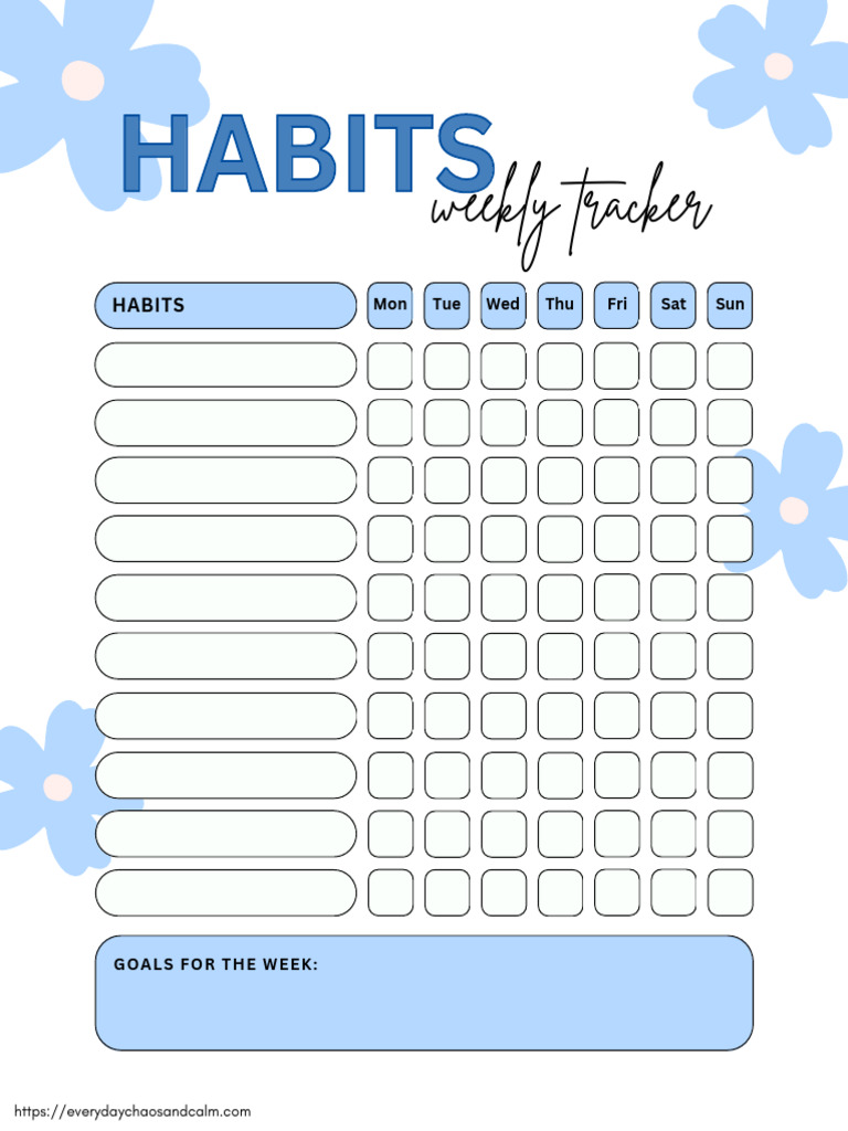 Habit Tracker6 | PDF
