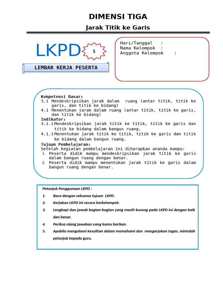 LKPD 5 | PDF